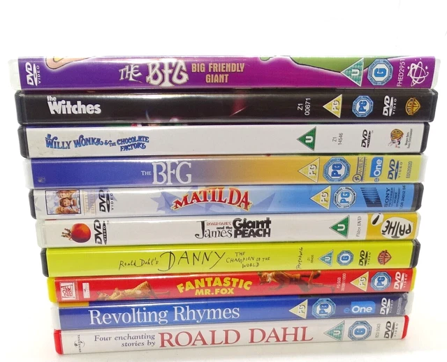ROALD DAHL 11 x DVD Bundle - Matilda / BFG /James & The Giant Peach ...