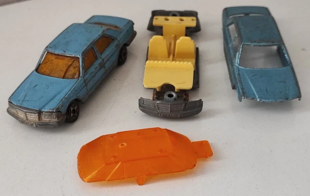 LOT NOREV MINI Jet - Mercedes 280 SE bleu - 1/64 a restaurer EUR 7,99 ...