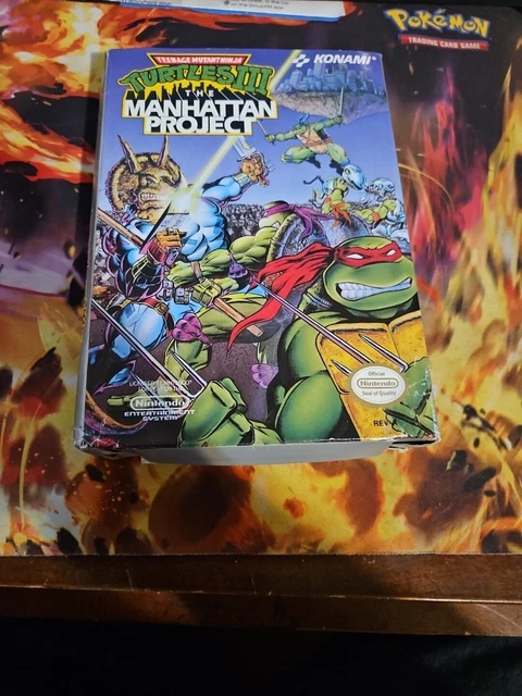 TEENAGE MUTANT NINJA Turtles III Manhattan Project Nintendo NES BOITE ...