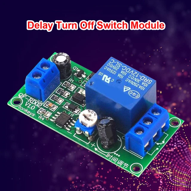 NE555 TIME DELAY Relay Modules Timer Relay Switch Board 12V DC 0-60s ...