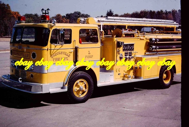 FIRE APPARATUS SLIDE Brecksville Ohio 1968 Sutphen Pumper CUT OFF OH231 ...