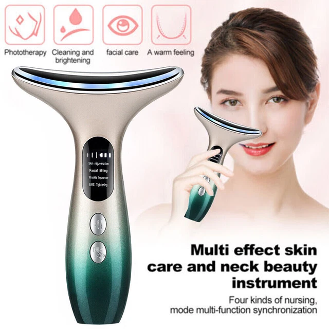 MICROCURRENT FACE NECK Skin Tightening Lifting Firming Facial Beauty ...