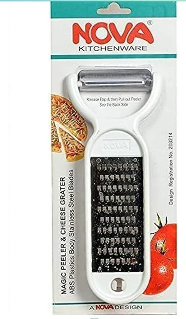 NOVA VEGETABLE PEELER and Grater, Cutter 2 in 1 Function, Stainless ...