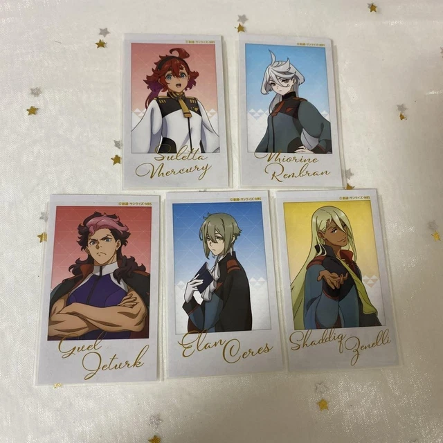 MINI JEU DE bromure Gundam Witch of Mercury, cartes de collection, d ...
