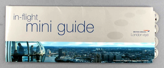 BRITISH AIRWAYS AIRLINE London Eye In Flight Mini Guide Panoramic Views ...