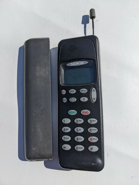 VINTAGE 1990'S NOKIA Model 100 Mobile Brick Candybar Cell Phone THA-9 £ ...