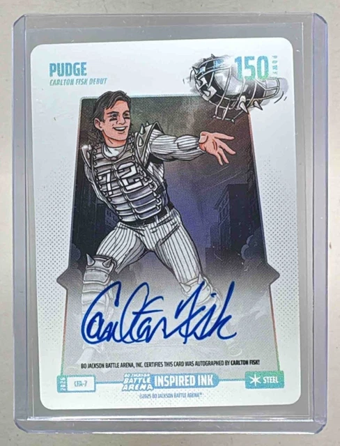 PUDGE 2026 BO Jackson Battle Arena CFA-7 Carlton Fisk Auto £2.23 ...
