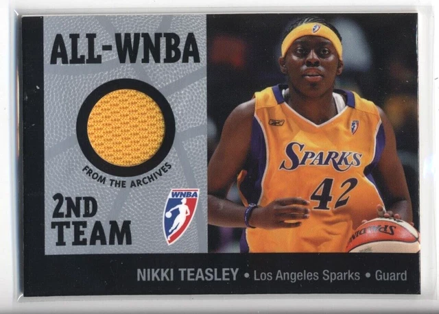 CARTE MAILLOT DE joueur authentique portée Nikki Teasley 2005 WNBA ...