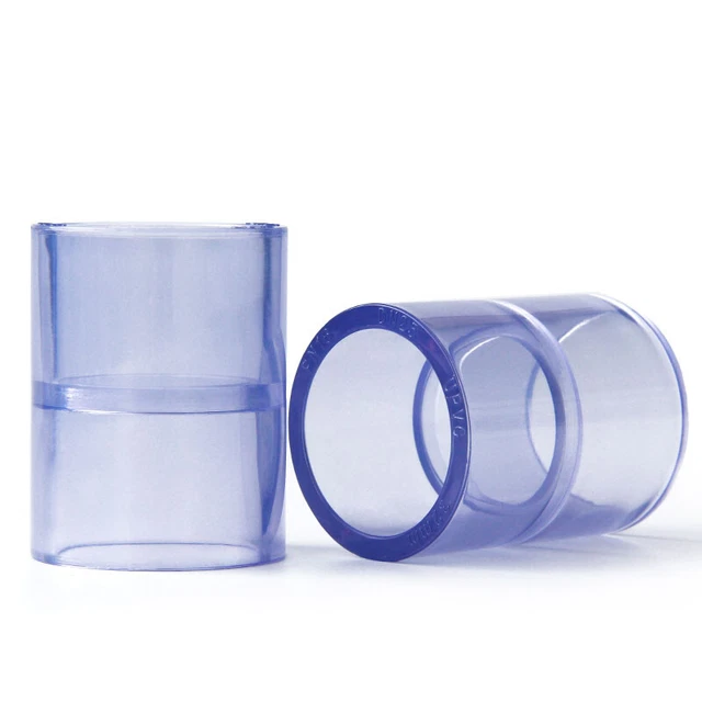 PVC-U PIPE CONNECTOR 20 ~ 110mm Straight Pipe Fitting Sleeve Adhesive ...