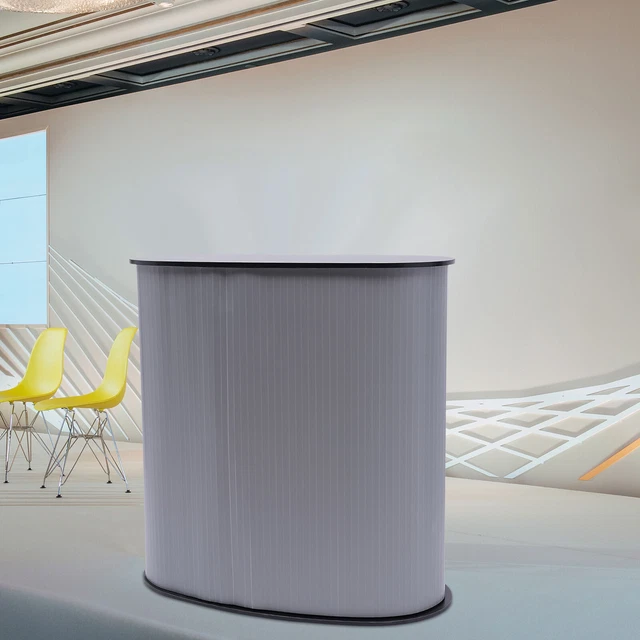 PORTABLE EXHIBITION STAND Pop Up Podium Trade Show Table Counter ...