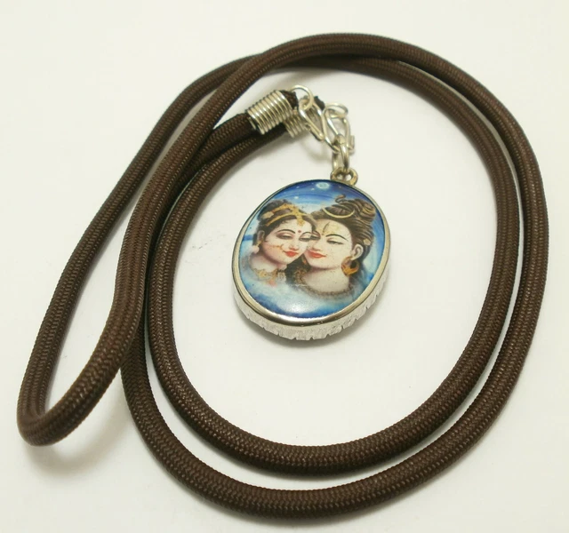 LORD SHIVA MAHADEV Maa Uma Parvati Devi Shakti Bless Om Pendant Locket ...