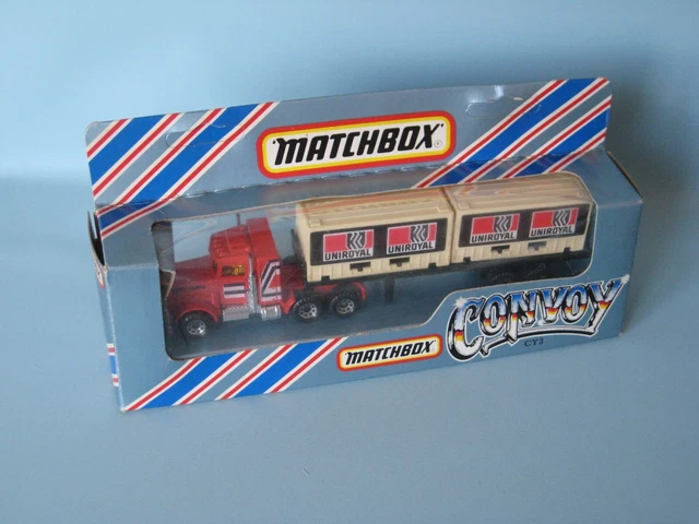 MATCHBOX CONVOY CY-3 Peterbilt conteneur camion Uniroyal modèle en ...