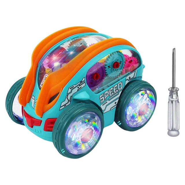 LIGHT UP TOY Car 360 Degree Rotating Four Wheel Vehicle for Kids ...
