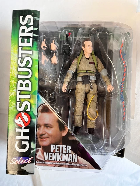 EN CAJA CAZAFANTASMAS Diamond Select Serie Peter Venkman Acción Figura ...