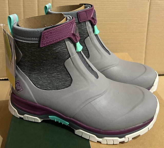 MUCK BOOT WOMENS Apex Mid Rise Zip Frost Grey Multi-purpose Boots UK 9 ...