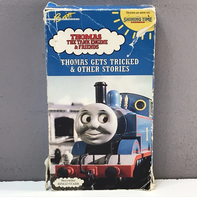 Thomas The Tank Engine Friends Vhs Thomas Gets Tricked Blue Tape Vtg