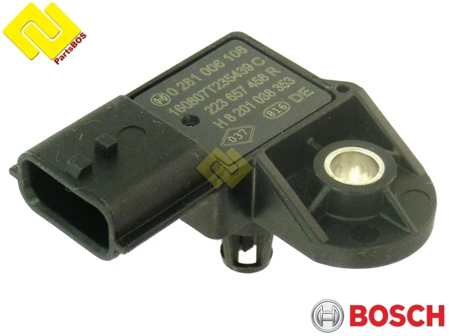 BOSCH 0281006108 INTAKE Manifold Pressure Sensor Map ,Dacia ,Renault ...