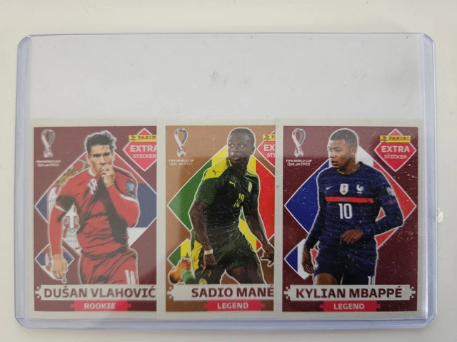 PANINI EXTRA STICKER World Cup Qatar 2022 Base Bronze Mane Mbappe ...