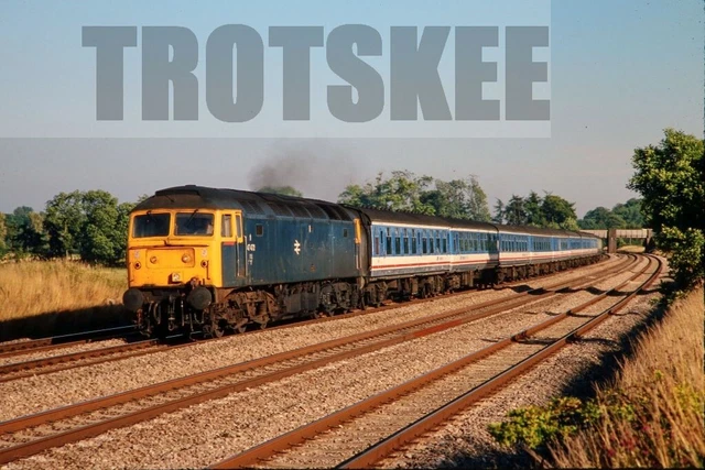 35MM SLIDE BR British Rail Diesel Loco Class 47 47472 Basildon 1989 ...