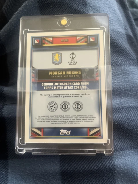 TOPPS MATCH ATTAX Genuine Autograph Morgan Rogers 007/299 Rare Card £ ...