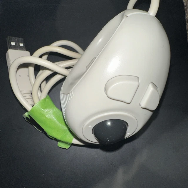 VINTAGE SMALL PORTABLE Micro Trackball Wired USB FDM-G51 Handheld ...
