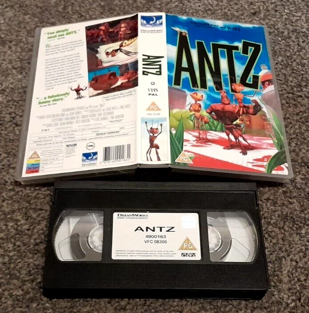 DREAMWORKS ANTZ WOODY Allen Sylvester Stallone Jennifer Lopez PAL VHS ...