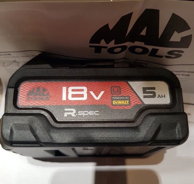 GENUINE MAC TOOLS MBR184-XJ Dewalt 18v XR 5ah slide battery nr..3 £66. ...