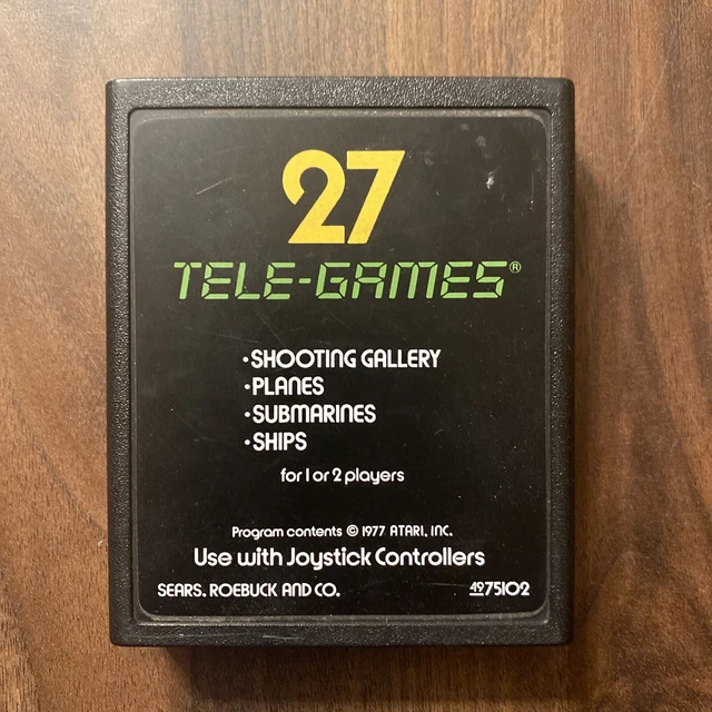 1977 ATARI 2600 SEARS 27 Tele Games Target Fun Shooting cartridge ...