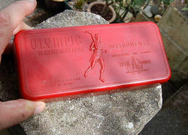 LOVELY OLD SCHOOL OLYPMIC MATHEMATICAL INSTRUMENTS in box £6.95 ...