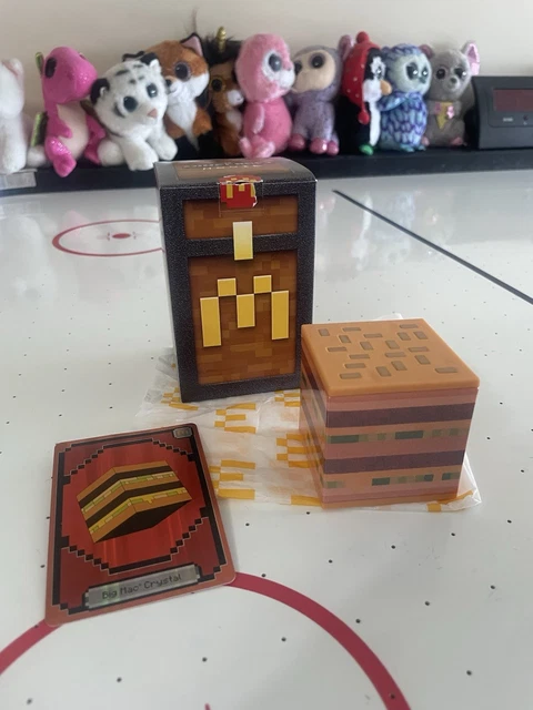 MINECRAFT MCDONALD’S BIG Mac Crystal Adult Toy Figurine with UNUSED ...