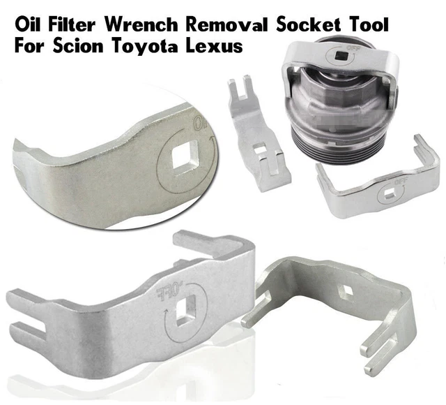OIL FILTER WRENCH Removal Kit Socket Hand Tool Large Size For Toyota ...
