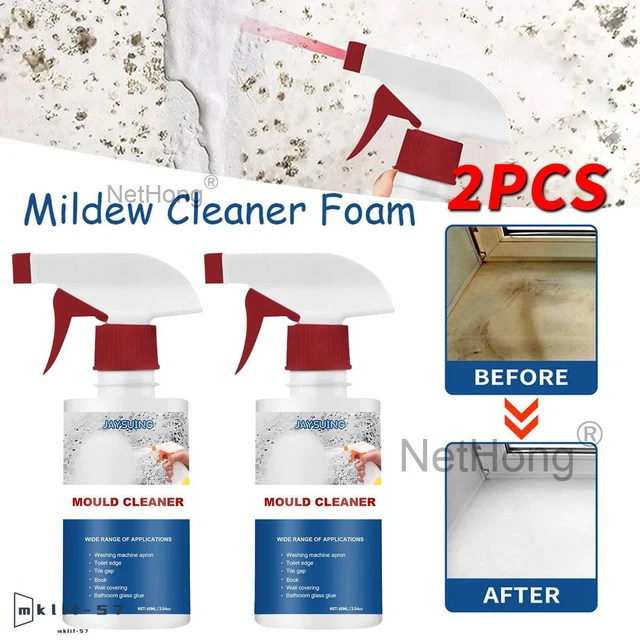 2PCS MOULD MOLD Cleaner Foam Powerful Mildew Cleaning Agent Removal ...