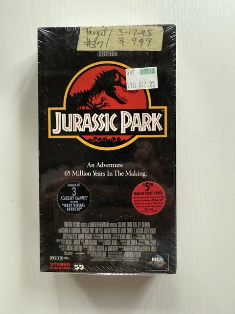 Jurassic Park Vhs 1994 Mca Watermarks New Sealed £11050 Picclick Uk 5825
