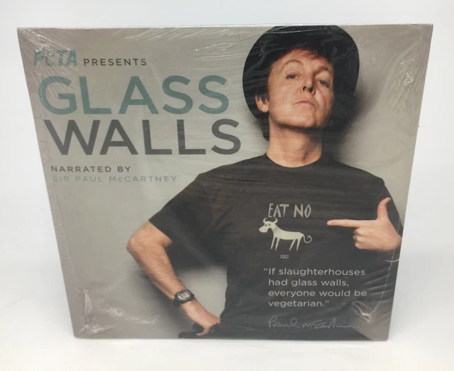 PETA PRESENTS GLASS WALLS NARRATED BY PAUL McCARTNEY NEW DVD SEAL RIP ...