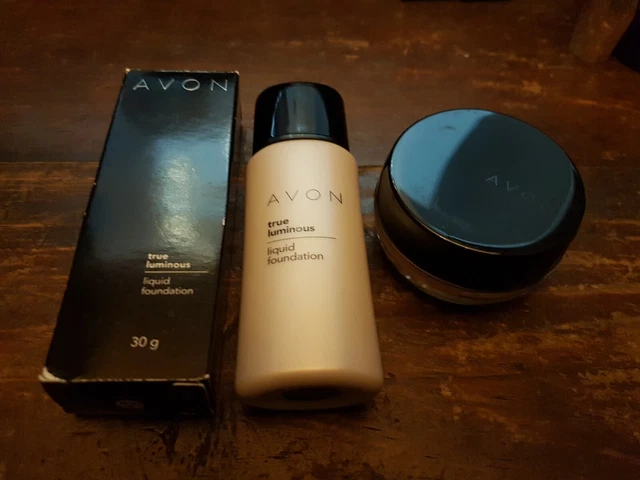 AVON ' TRUE Luminous FOUNDATION Almond & Soft Matte Mousse BUFF ' Brand ...