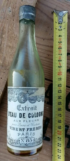 BBL2 ANCIENNE BOUTEILLE Eau de Cologne VIBERT Frères PARIS vers 1900 ...
