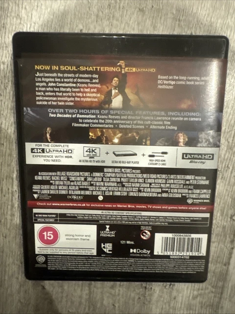 CONSTANTINE 4K UHD Blu-ray £12.50 - PicClick UK