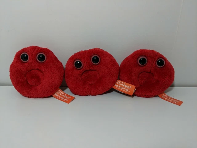 GIANT MICROBES-RED BLOOD CELL PETRI DISH-Stuffed Plush Hemoglobin ...