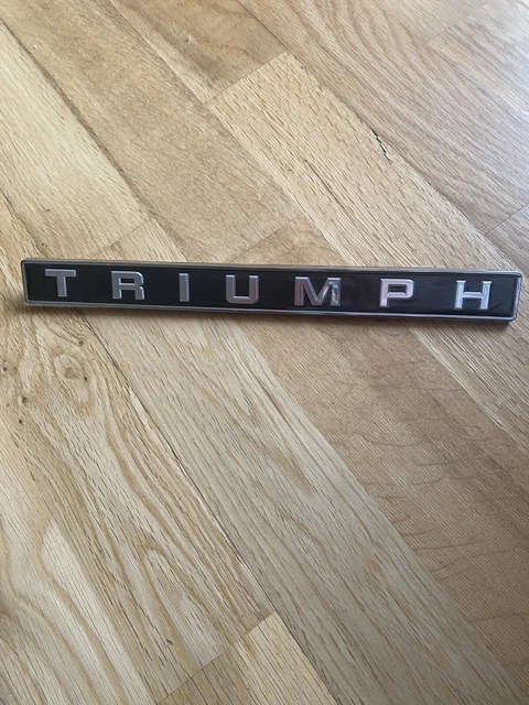 TRIUMPH STAG, SPITFIRE GT6 Number Plate Badge Plinth With Pins 626859 £ ...