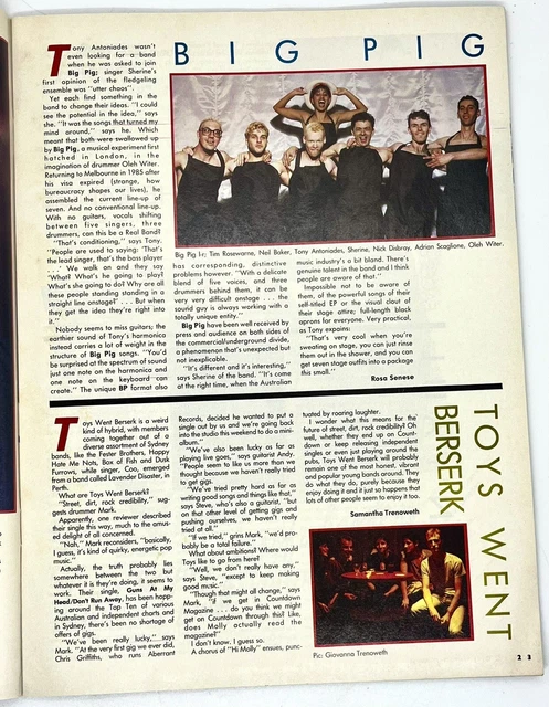 COUNTDOWN MAGAZINE MAGAZINE Jan 1987 Billy Idol OMD Faces Of ‘87 New ...
