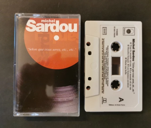 MICHEL SARDOU & Selon Que Vous Serez..." Cassette Audio K7 Audiotape ...