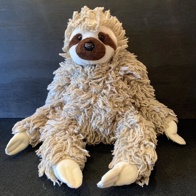 WILD REPUBLIC SLOTH 17" Realistic Plush Stuffed Animal Toy Sparkle Fur ...