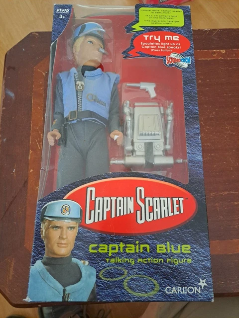 CARLTON CAPTAIN SCARLETT - Captain Blue Talking Action Figure - New ...