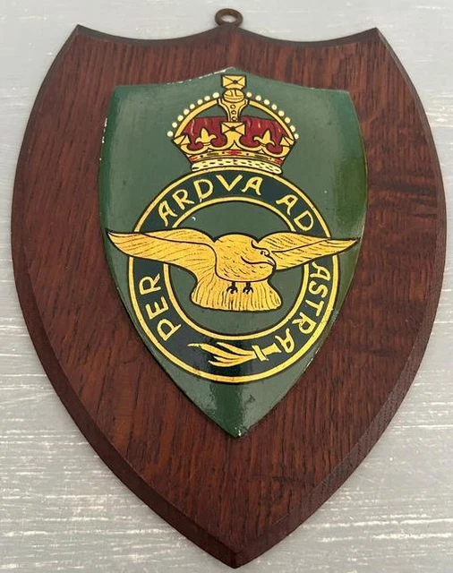 OLD WW2 KINGS Crown RAF Royal Air Force Crest Shield Plaque by Rogers ...