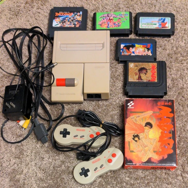 NINTENDO HVC101 NEW AV Famicom Controller 3 Game Software Operation ...