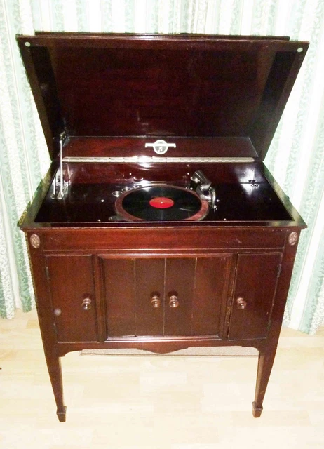 VINTAGE 1929 COLUMBIA Grafonola Wind Up Console Gramophone Model 154A ...