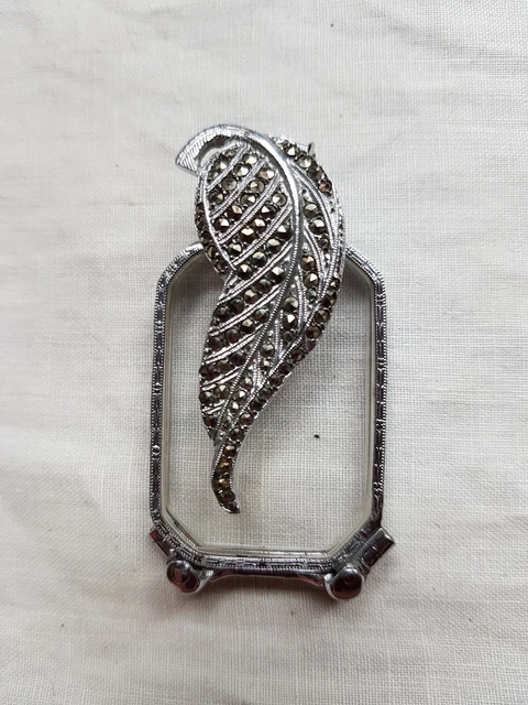 LORGNONS BINOCLES PLIANTS Forme Pince Broche Avec Marcassites EUR 60,00 ...