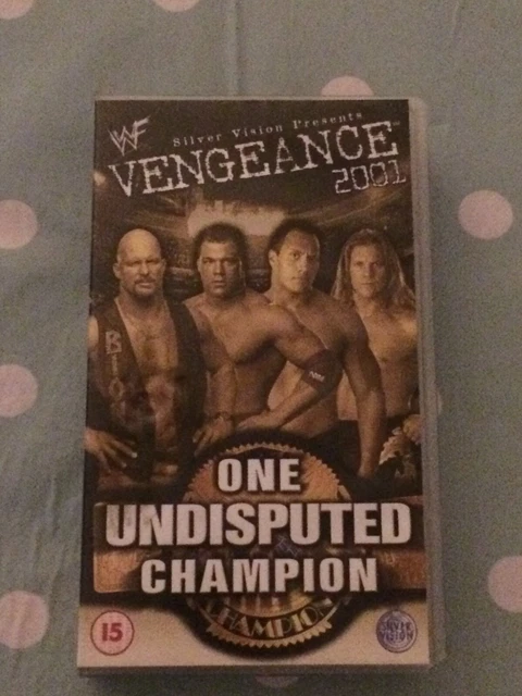 WWF VENGEANCE 2001 VHS WWF/WWE Wrestling Stone Cold Steve Austin The ...