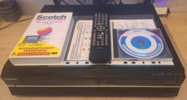 TOSHIBA DVR19DTKB2 VHS DVD Recorder Copy VHS to DVD New Remote & Set Up Guide £159.99 - PicClick UK