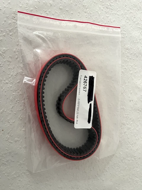 SCHLEUNIGER TRANSPORTBÄNDER 350-RPP5M/20 NK rot, für PowerStrip 9550 ...